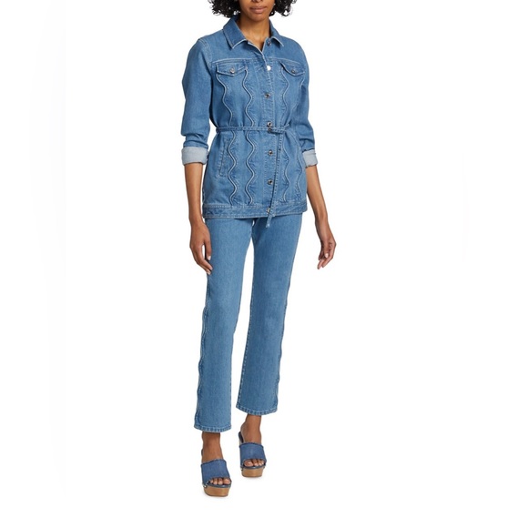 Derek Lam | Jackets & Coats | Derek Lam Jacket Luca Wavy Seam Womens ...